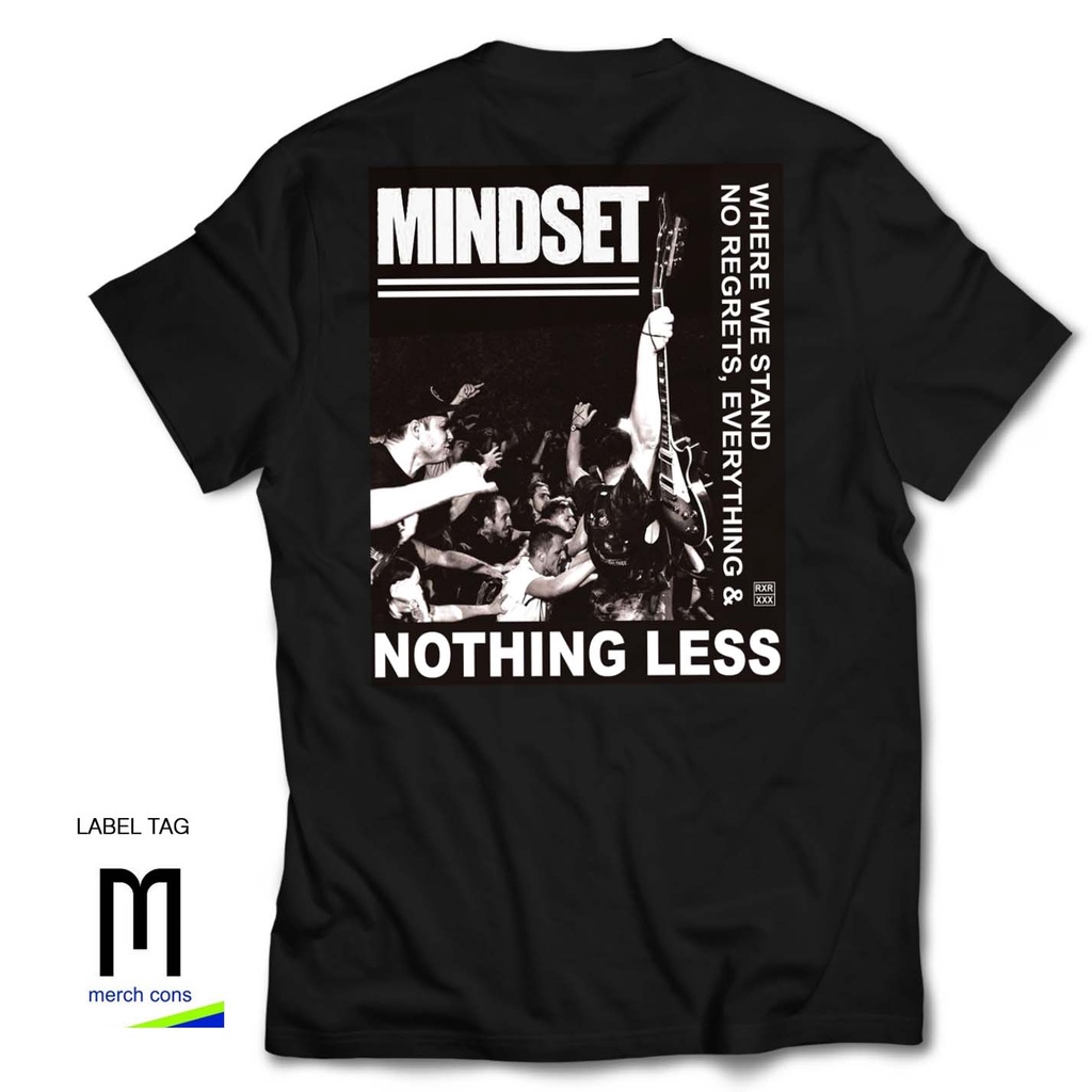 HITAM Mindset-hardcore punk band/Premium Shirt/ Tag MerchCons - Black ...