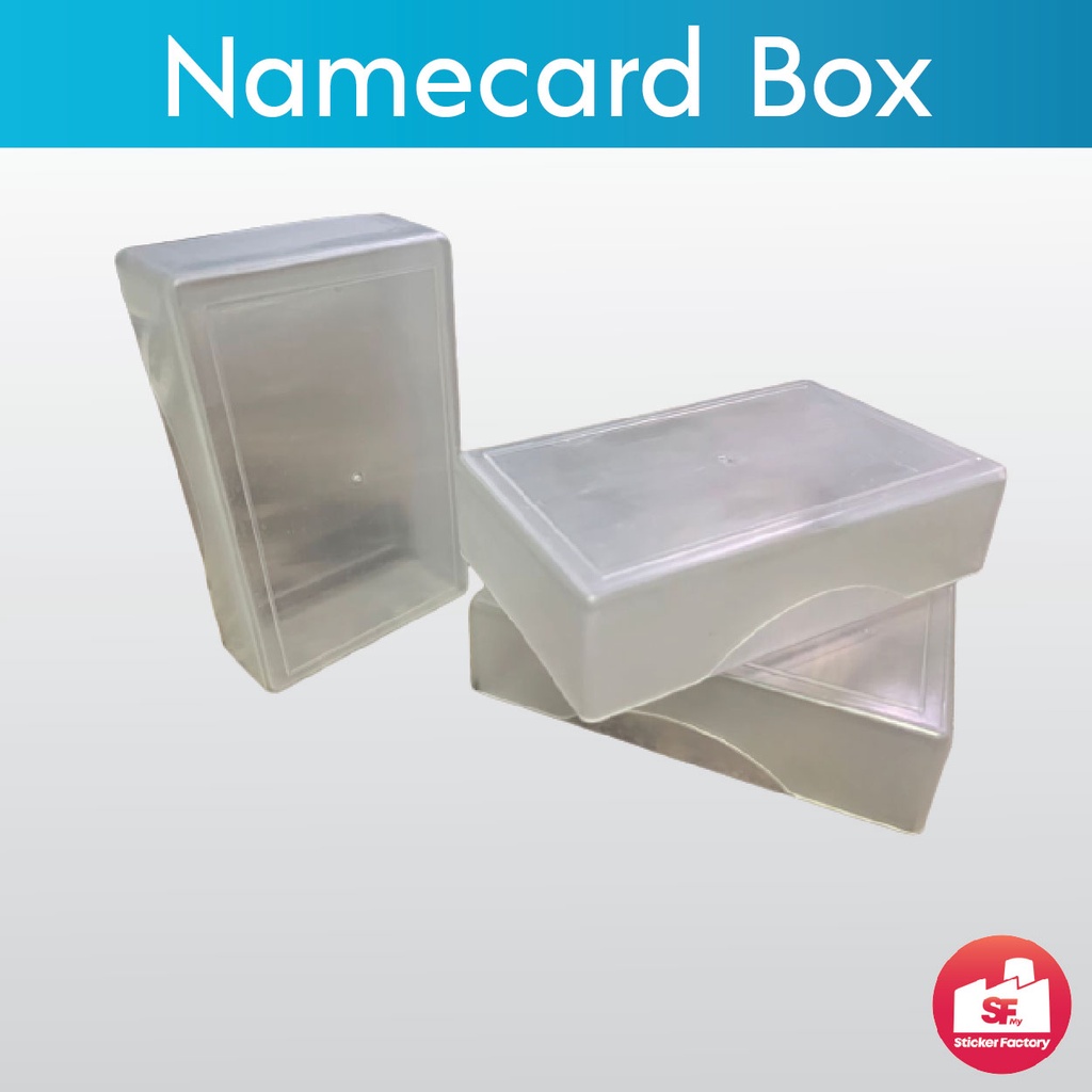 Namecard Box / Business Card box / Plastic Box 54x90mm NO HOLE | Shopee ...
