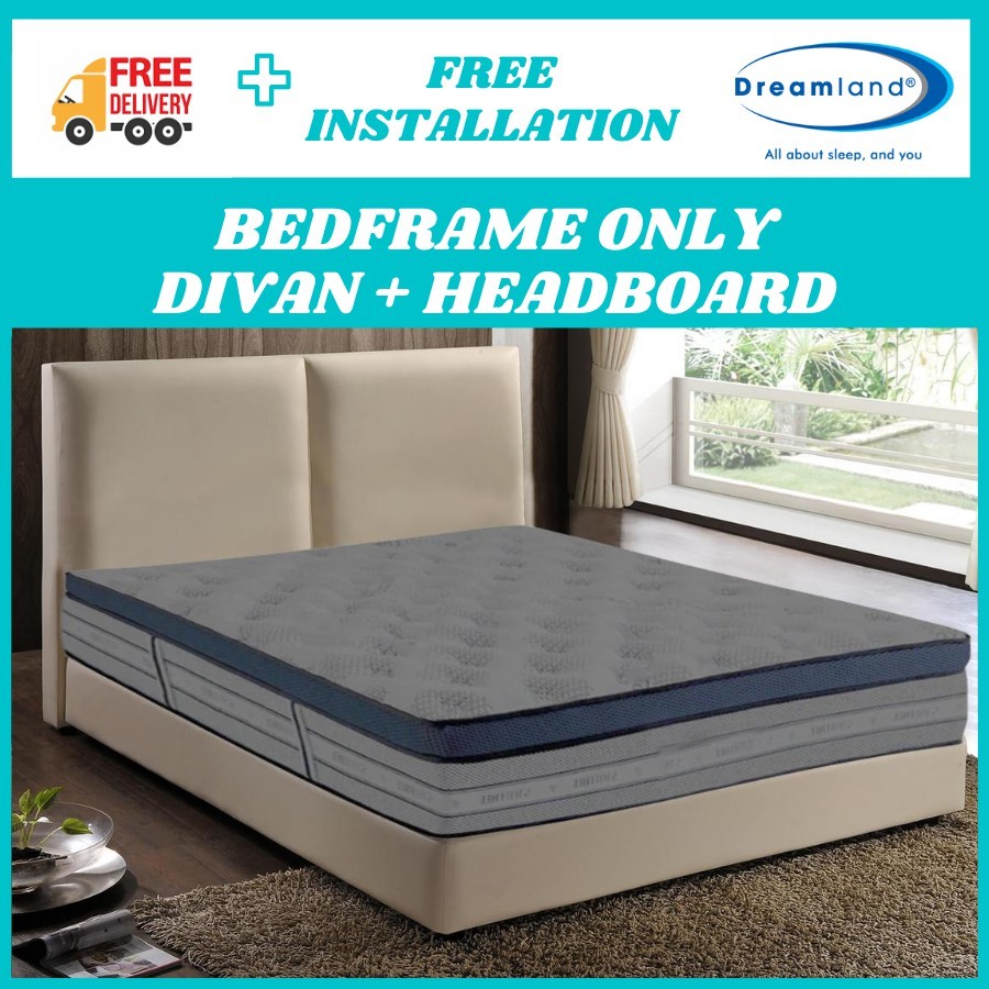 Dreamland Milan Divan + Head Broad Luxury Bed Frame (FREE delivery ...