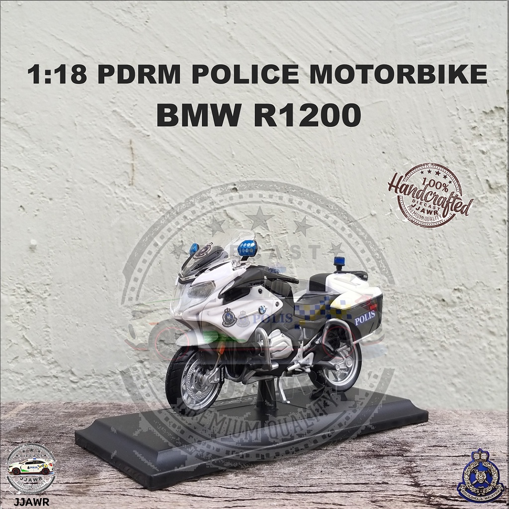 MOTO POLIS: 1:18 BMW R1200 PDRM Police Motorbike Motorcycle Model ...