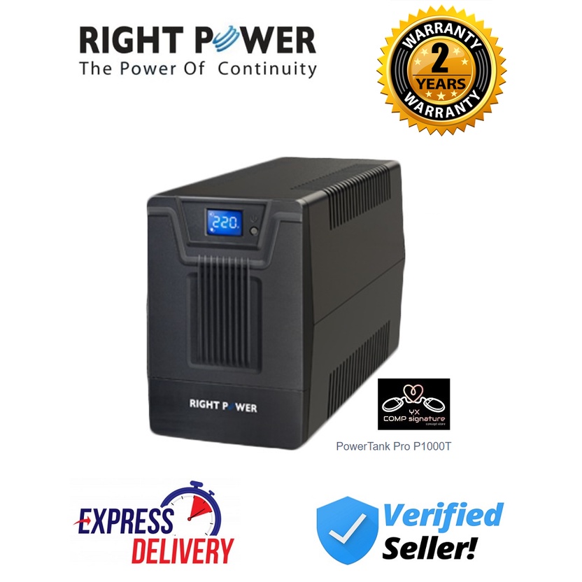 Right Power PowerTank Pro P1000T 1000VA UPS | Shopee Malaysia