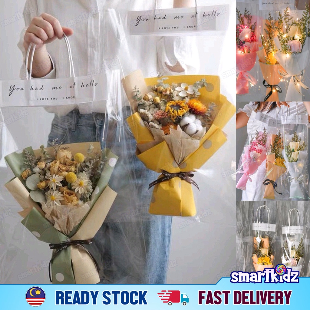 [1pcs] Transparent OPP Bag | Holiday Gift Bags | Flower Bags Bouquet ...