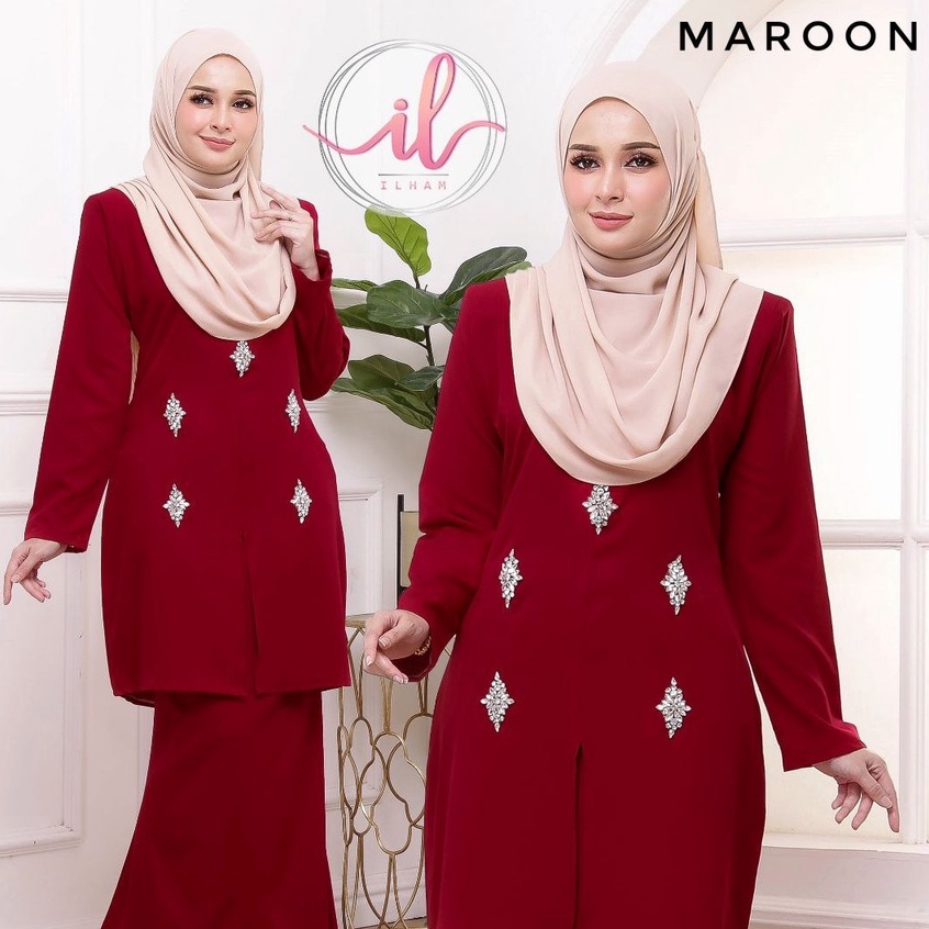 KEBARUNG KUNTUM SULAM MEWAH, DESIGN MODEN MUSLIMAH, SARAT DENGAN BEADS ...
