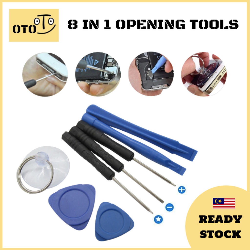 8 IN 1 OPENING TOOLS FOR PHONE REPAIR | Shopee Malaysia