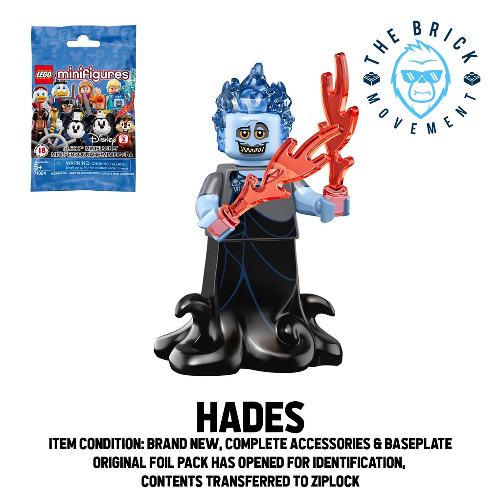 LEGO Collectible Minifigure Series DISNEY 2: Hades Minifigure | Shopee ...