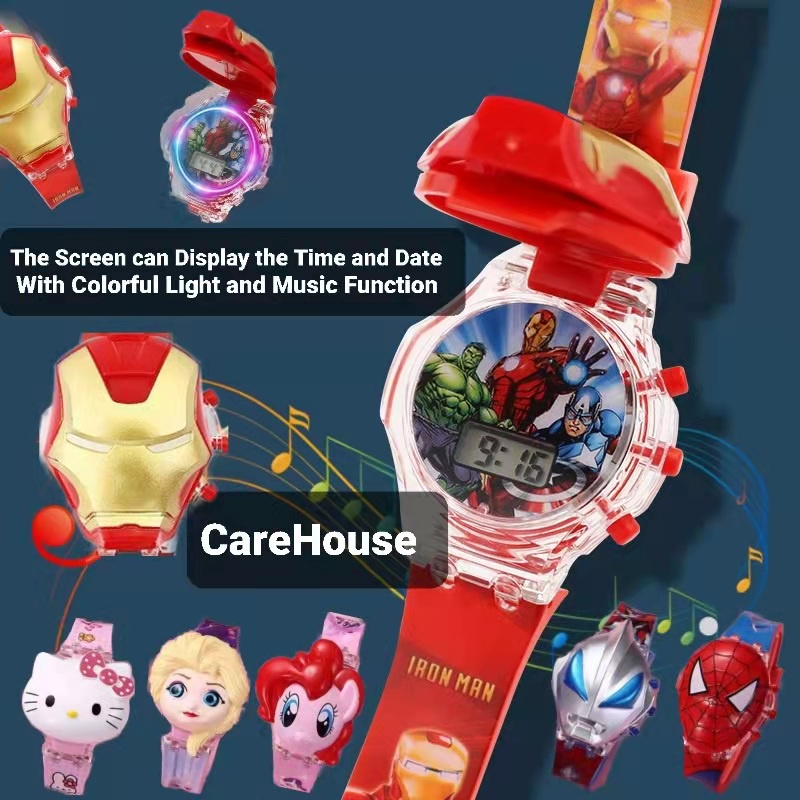 Kid present Colourful Lighting Music Kids Watch Children Watch | Shopee ...