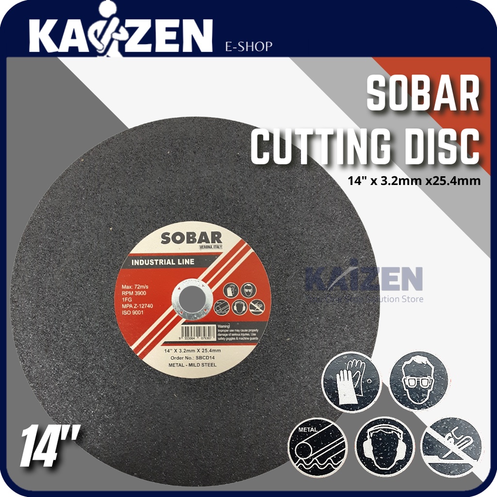 SOBAR 14"/350MM Industrial Speed Cut Cutting Disc x 1pcs | Shopee Malaysia