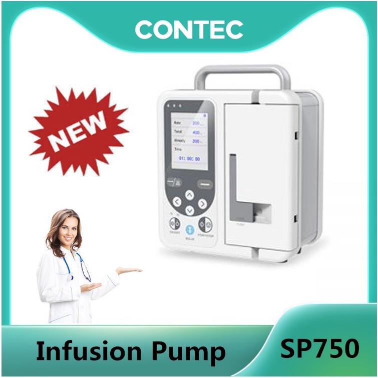 CONTEC SP750 Accurate Infusion Pump Standard IV Fluid Volumetric Control with Alarm 3.5 TFT LCD ...