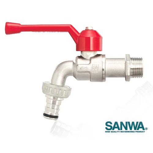 (100% ORIGINAL) SANWA HEAVY DUTY BRASS UNION WATER TAP 1/2" (MADE IN ...