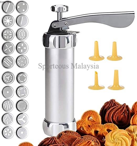 READY STOCK Biscuit Cookie Press Maker Acuan Biskut Machine Baking Tool ...