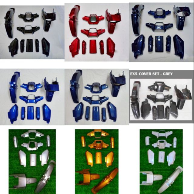 EX5 HP / DREAM COVER SET (MADE IN MALAYSIA) BLUE/ RED/ BLACK FOR HONDA ...