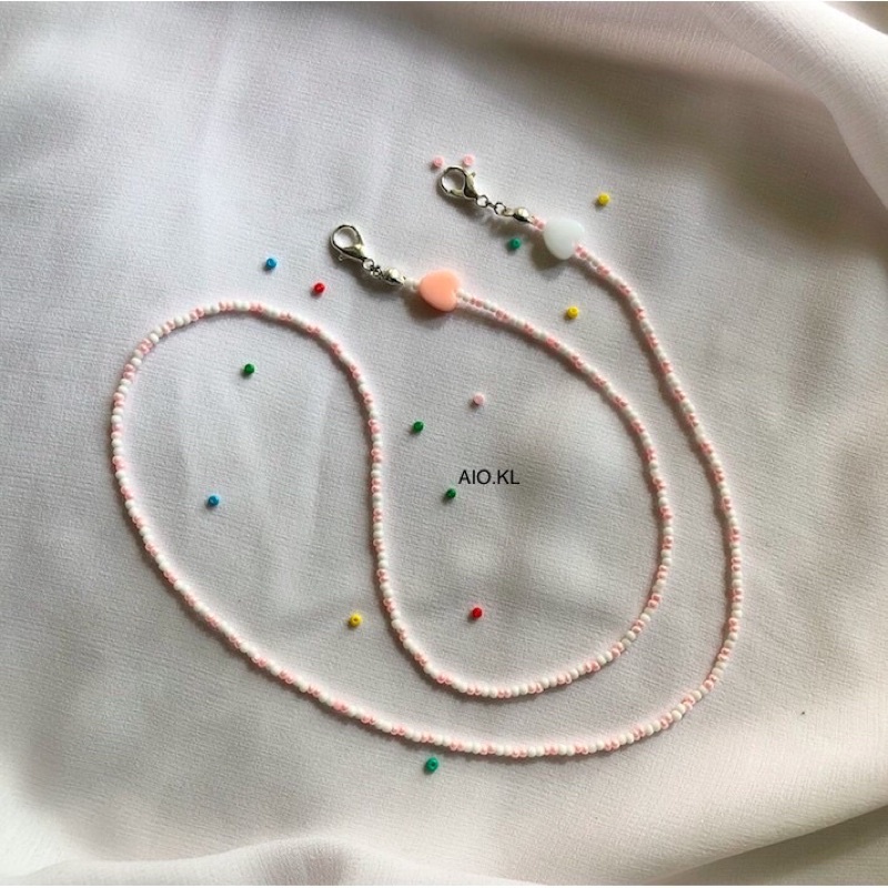 [🇲🇾 READY STOCK] PASTEL LOVE HANDMADE MASK / SPECTACLE CHAIN by AIO ...