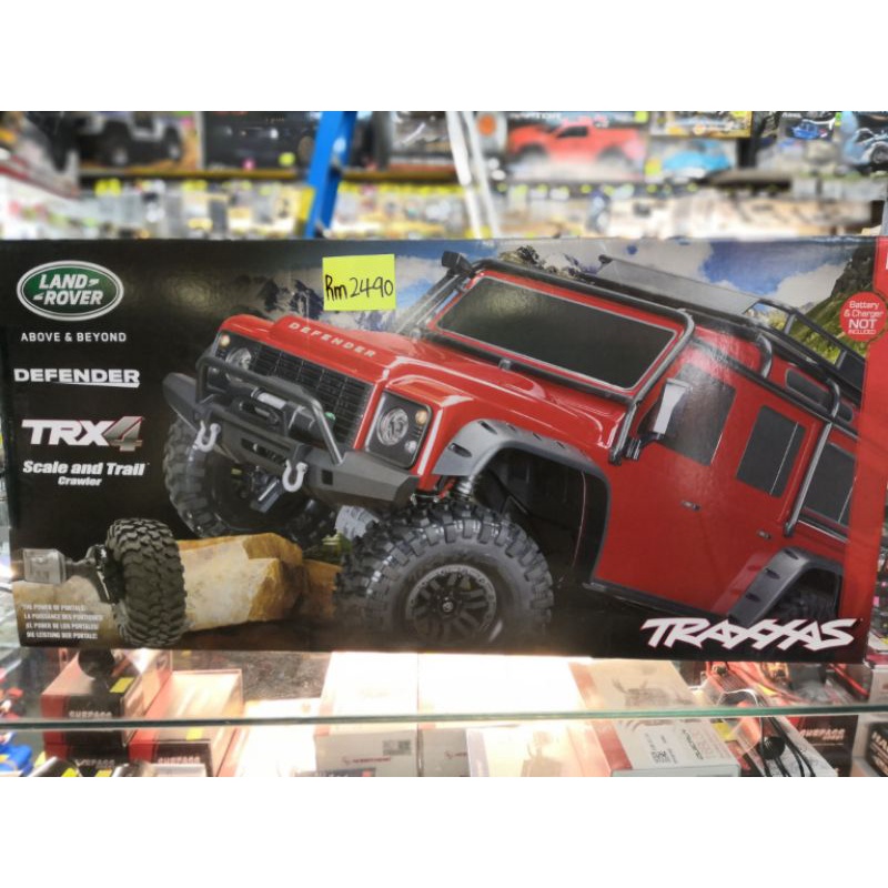 TRAXXAS TRX-4 1/10 4WD RTR LAND ROVER DEFENDER D110 SCALE TRAIL CRAWLER W/ TQI LINK | Shopee ...