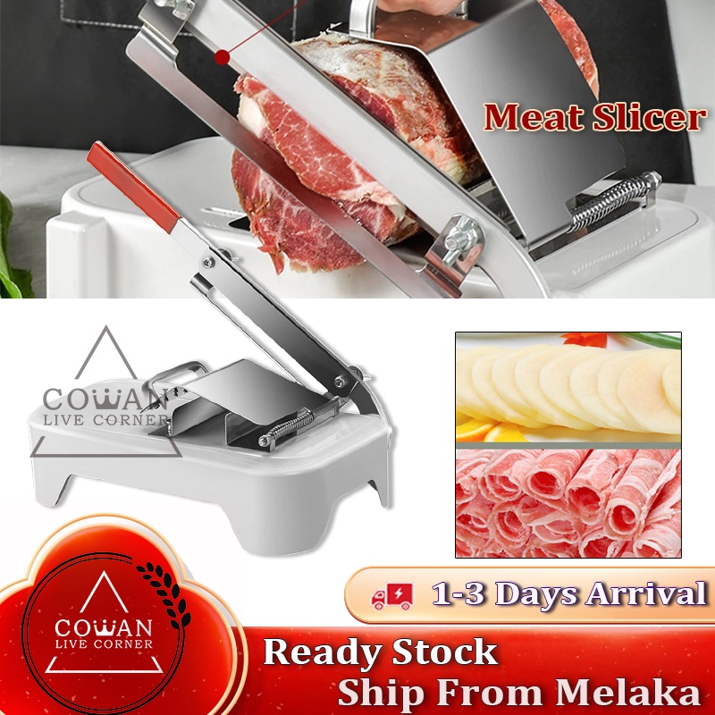 Manual Meat Slicer Meat Cutting Machine Beef Mutton Rolls Cutter Table ...