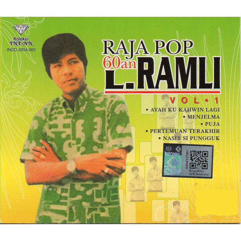 (CD) L RAMLIE - RAJA POP 60AN VOL.1 | Shopee Malaysia