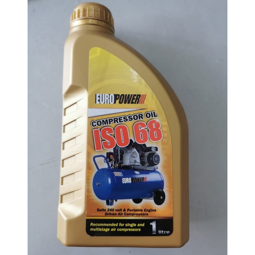 [READY STOCK] EUROPOWER Air Compressor Oil ISO68 (1 Litre) | Shopee ...