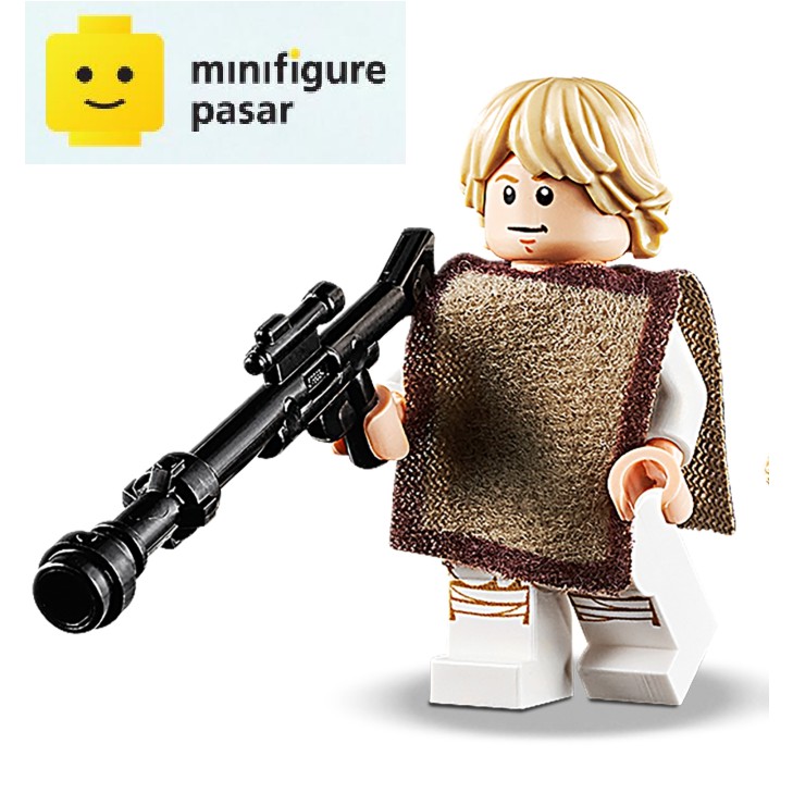 sw1086 Lego Star Wars 75271 - Luke Skywalker Poncho Minifigure with ...