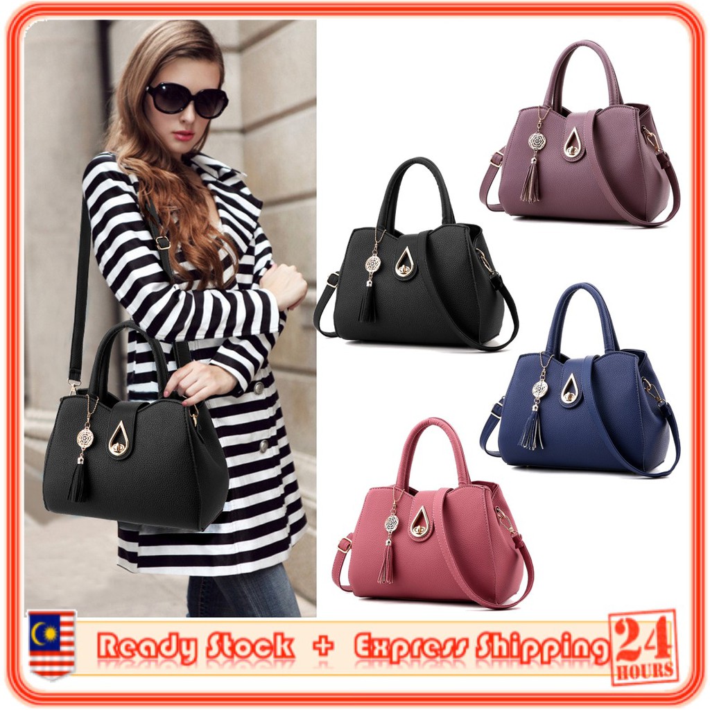 MILANDO Ladies Women PU Leather Handbag Tote Sling Bag Handbeg Beg ...