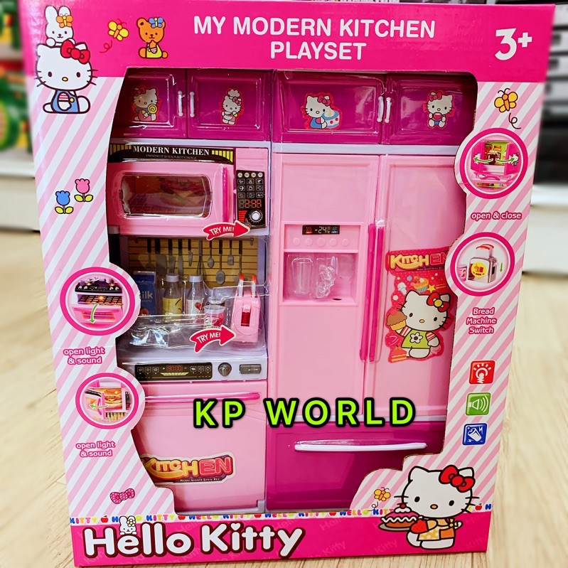 🔥🔥READY STOCK🔥🔥 HELLO KITTY FRIDGE SET MODERN KITCHEN PLAYSET | Shopee ...