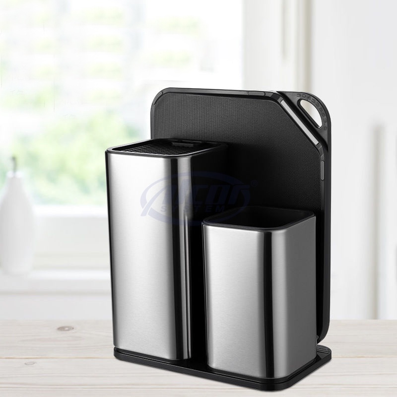 Alcor System Kitchen Organizer Knife Holder Utensil Chopping Board Set ...