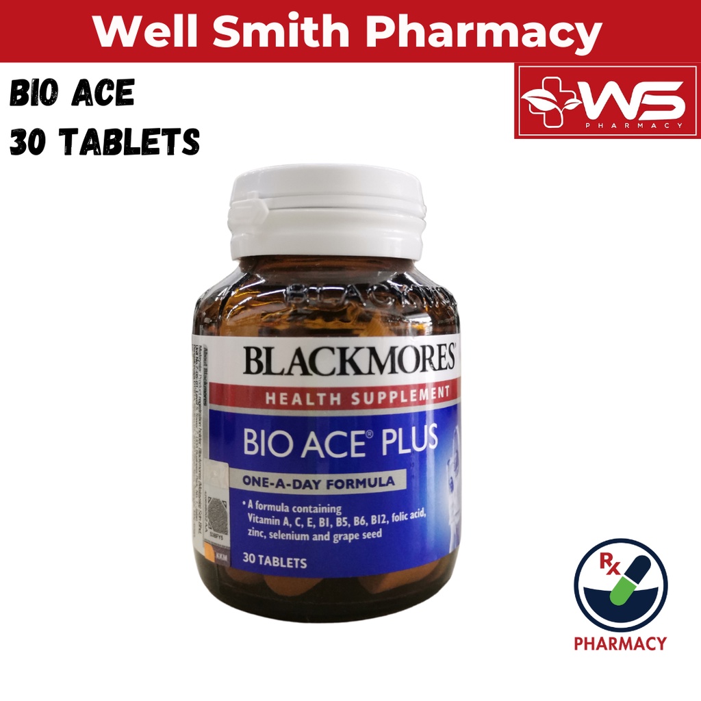 Blackmores Bio Ace Plus - 30 tablets [READY STOCK] | Shopee Malaysia