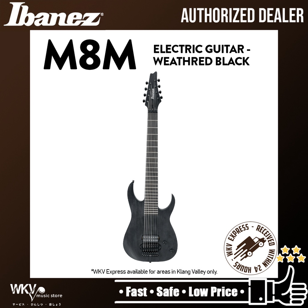 Ibanez Mårten Hagström Signature M8M Electric Guitar - Weathered Black ...