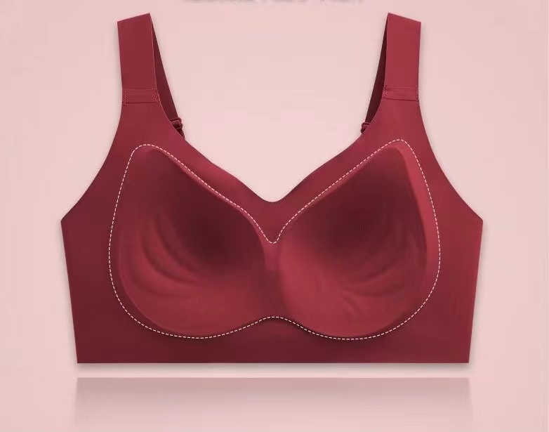 Thera & Co Bra Women Bra New Style Fixed Cup Latex Bra Wireless ...