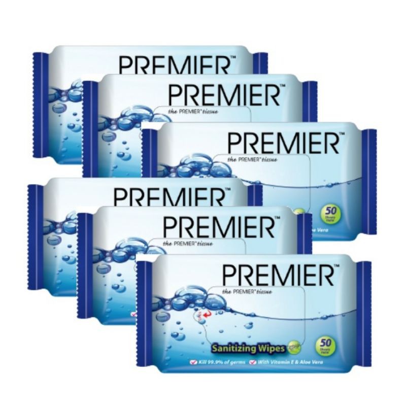 Premier Sanitizing Wipes (50's x 6 Pack) | Shopee Malaysia