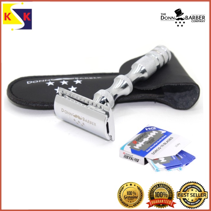 The Donn Barber Classic Double Edge Stainless Steel Safety Razor Free ...