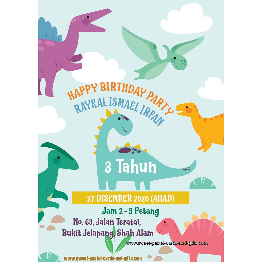 [TQ STICKER IKUT DESIGN KAD BIRTHDAY BOY] STICKER DOORGIFT BIRTHDAY ...