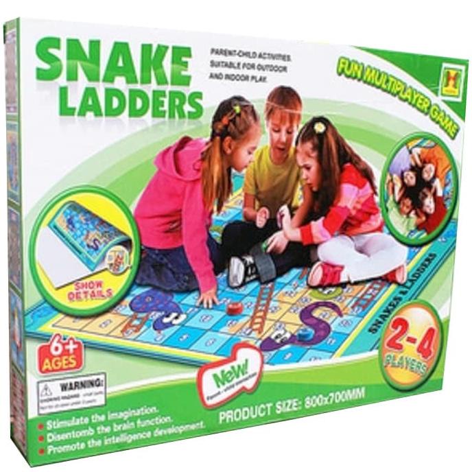 Children's Toys - Snake Ladders Family Board Game Snakes and Ladders ...