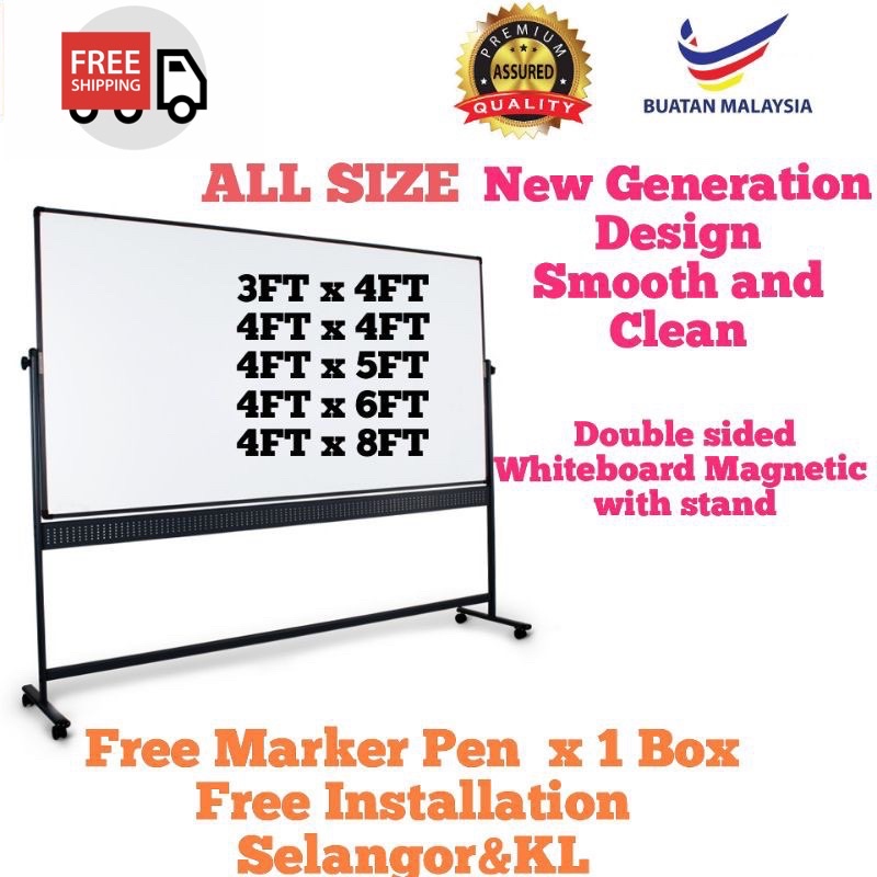 Whiteboard Magnetic Double Sided Whiteboard Magnetic With Mobile Stand ...