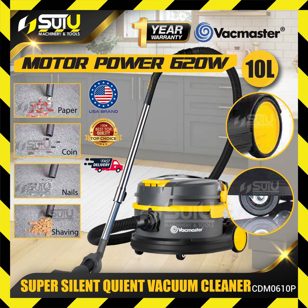VACMASTER CDM0610P 10L Super Silent Quient Vacuum Cleaner 620W | Shopee ...