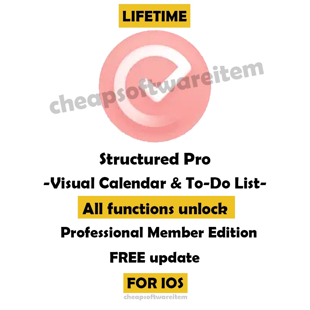 Structured | Daily Planner Professional subscription membership ...