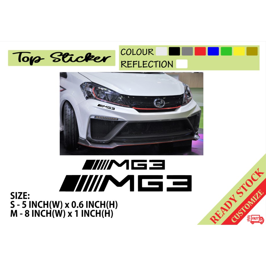 MG3 STICKER MYVI 3RD GENERATION CAR STICKER PERODUA MYVI DAIHATSU ...