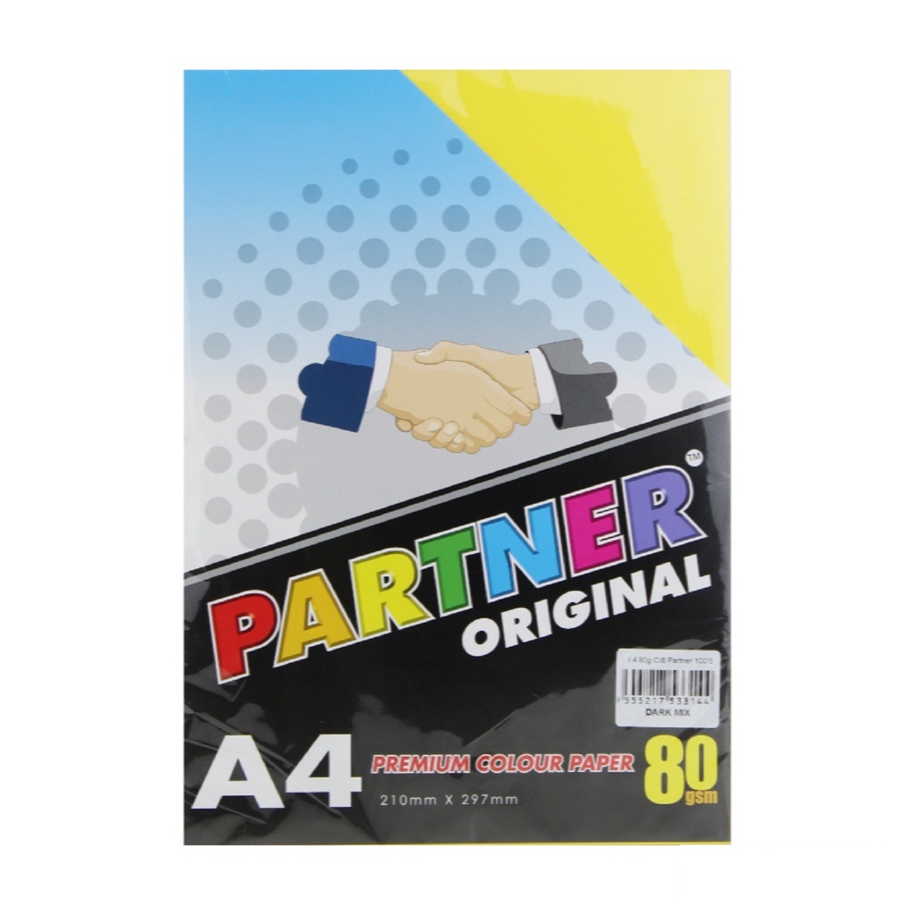 Partner Dark Mix Original Premium Colour Paper 80gsm (100's) | Shopee ...
