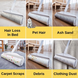 Dust roller Detachable Long Pole Sticky Lint Roller roller stick dust ...