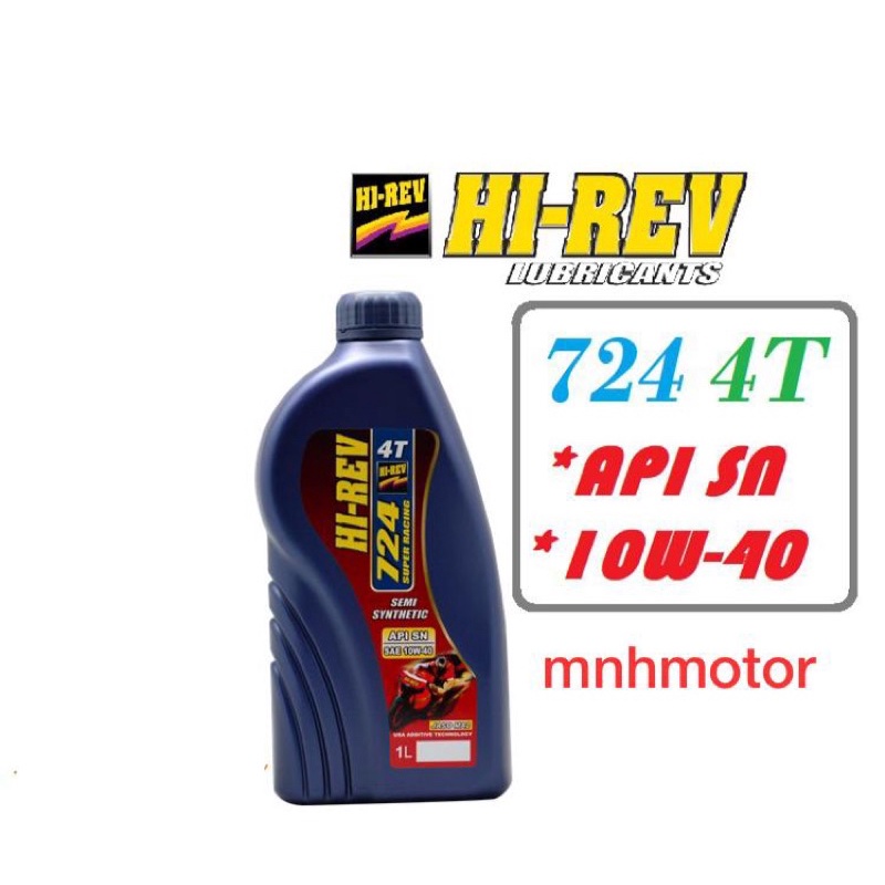 HI-REV 724 4T SEMI SYNTHETIC 10W-40 (1L) | Shopee Malaysia