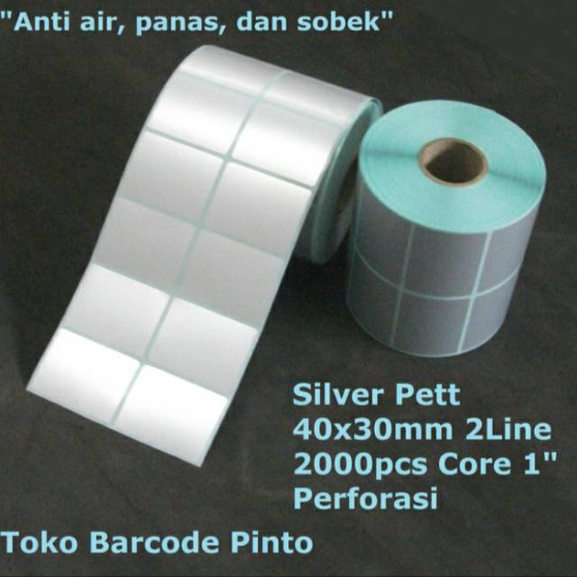 Silver Pett 40x30mm 2Line 2000pcs Gap 3mm Core 1 Inch Perforated ...