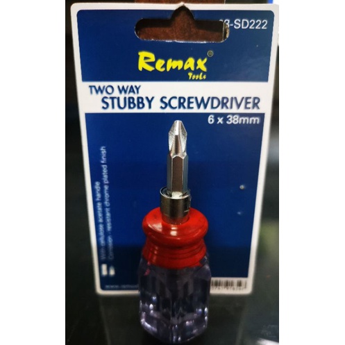 REMAX Heavy Duty Two Way Stubby Screwdriver 6x38mm | Shopee Malaysia