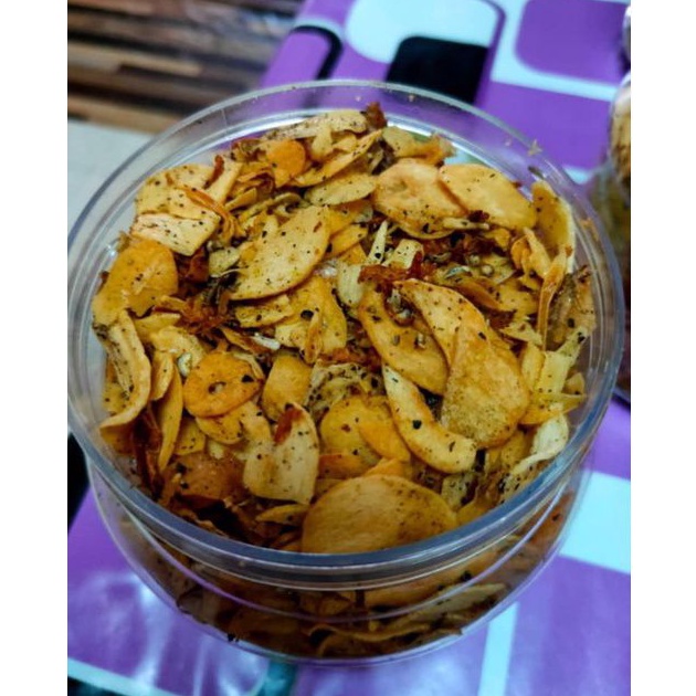 CRISPY BAWANG PUTIH + BILIS + HALIA + LADAHITAM(±250G) | Shopee Malaysia