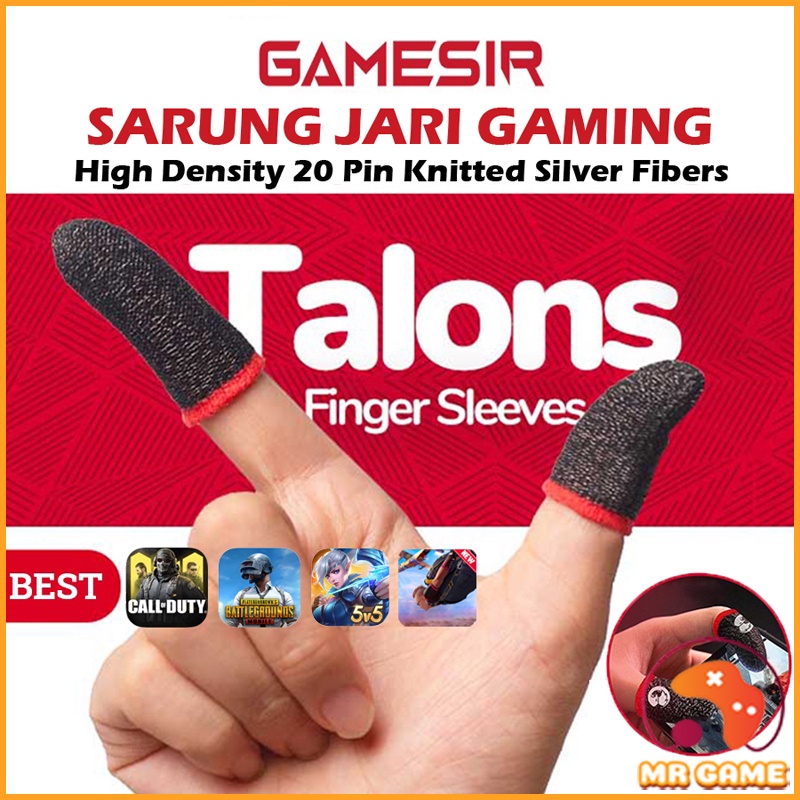 GameSir Mobile Game Finger Sleeve Breathable Non-Slip Touch Screen ...