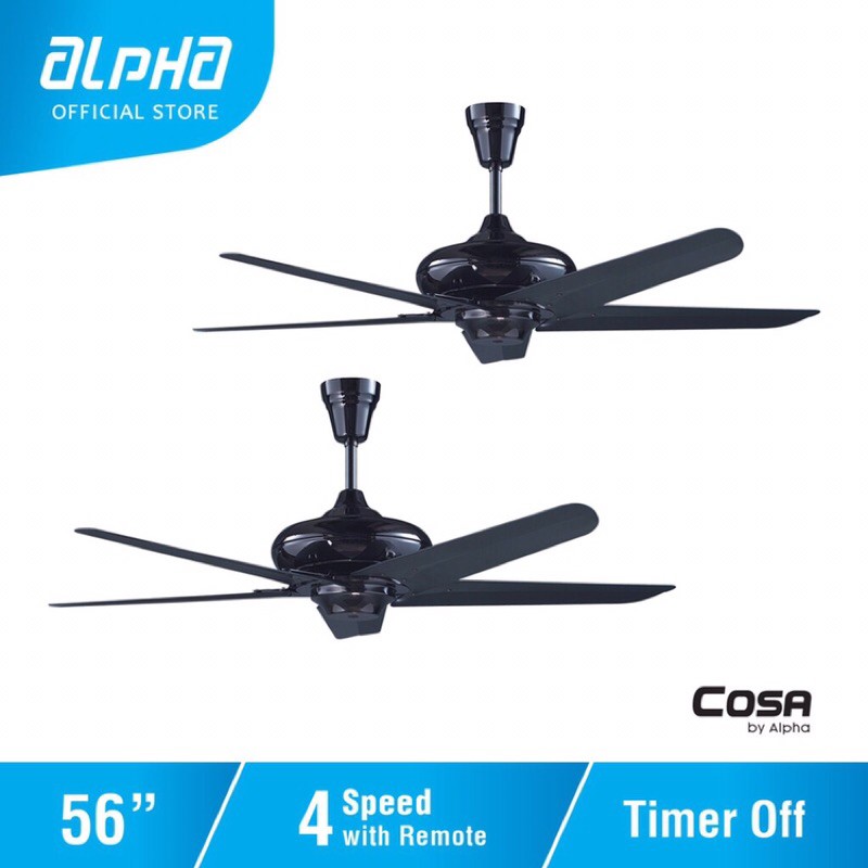 ALPHA 4 SPEEDS Cosa 56" Remote Control Ceiling Fan COSA 699 | Shopee ...