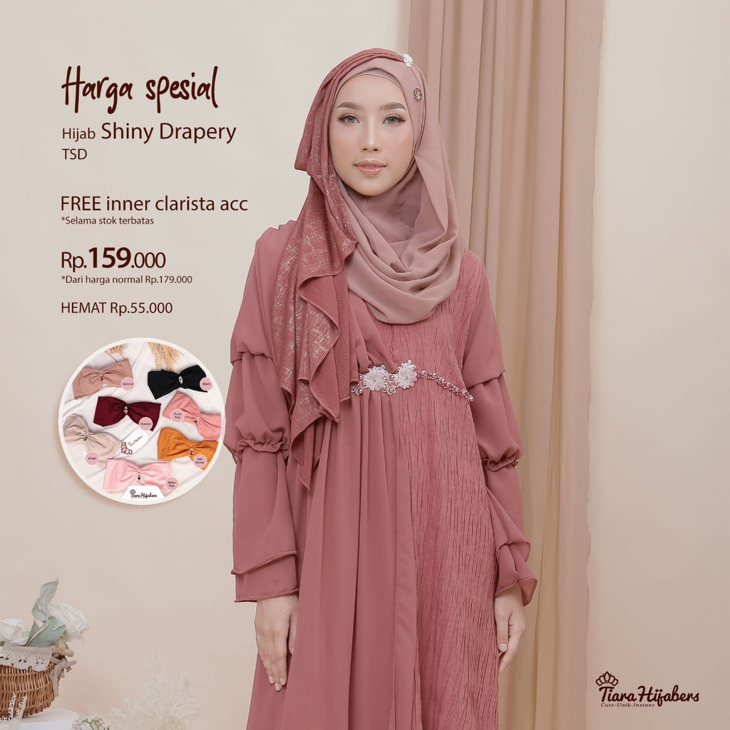 Instant Tiara Shiny Drapery Hijab (TSD) | Shopee Malaysia