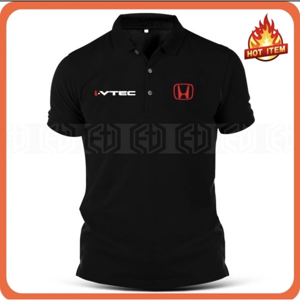 Streetwear Polo T Shirt Bersulam Honda i VTEC Racing Team Type R Civic ...