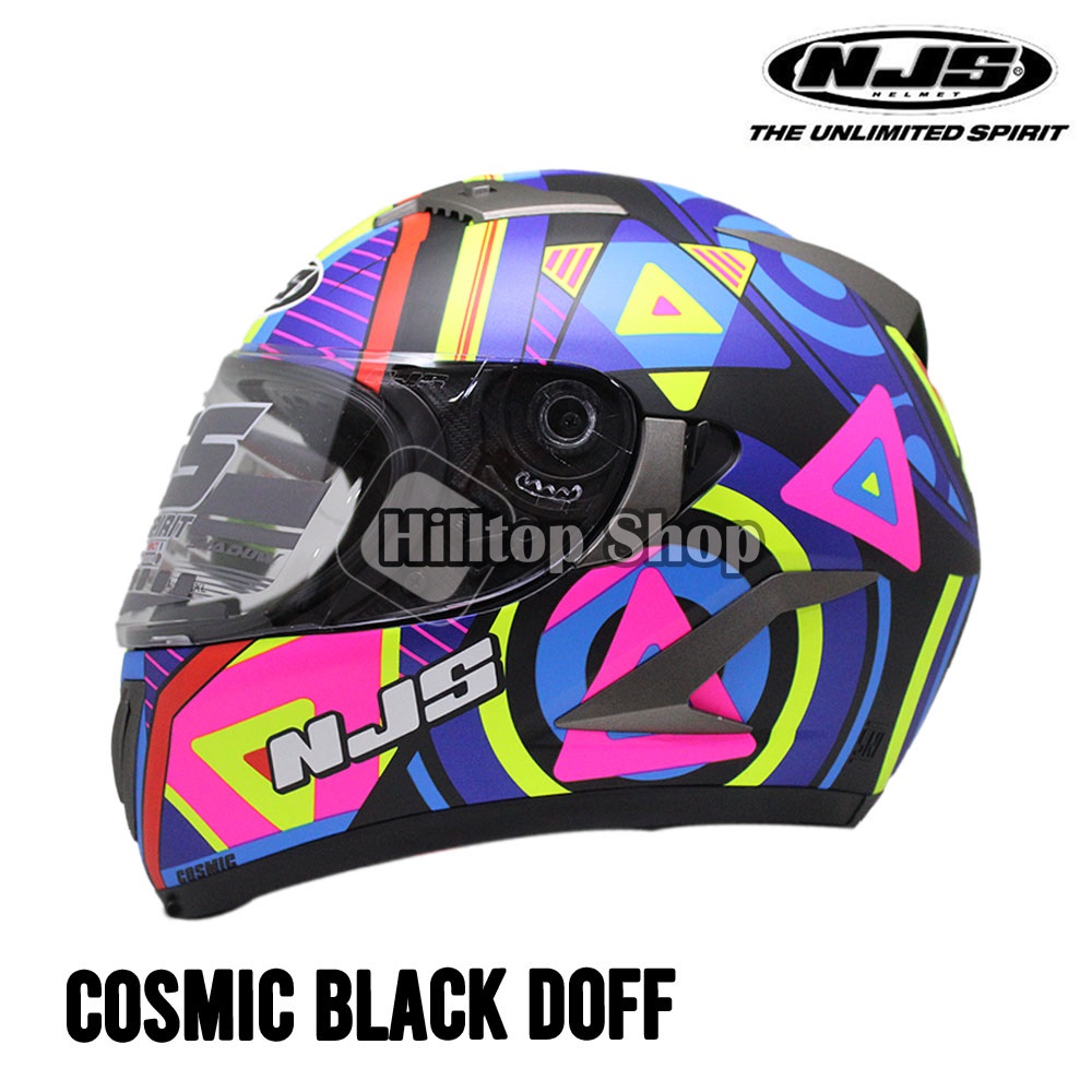 Njs Shadow Cosmic Helmet Full Face Helmet | Shopee Malaysia