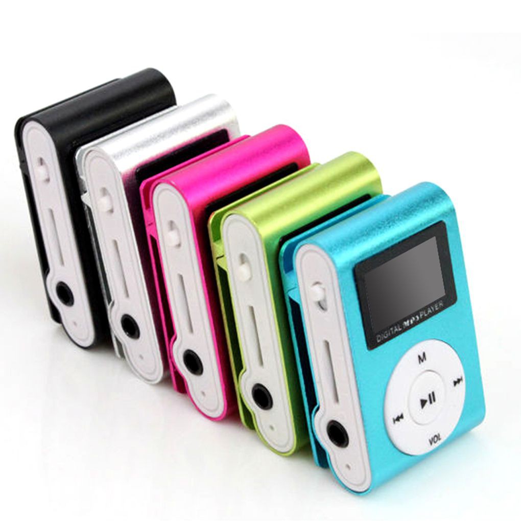 Mini MP3 USB Clip MP3 Player LCD Screen Support Micro SD TF Card ...