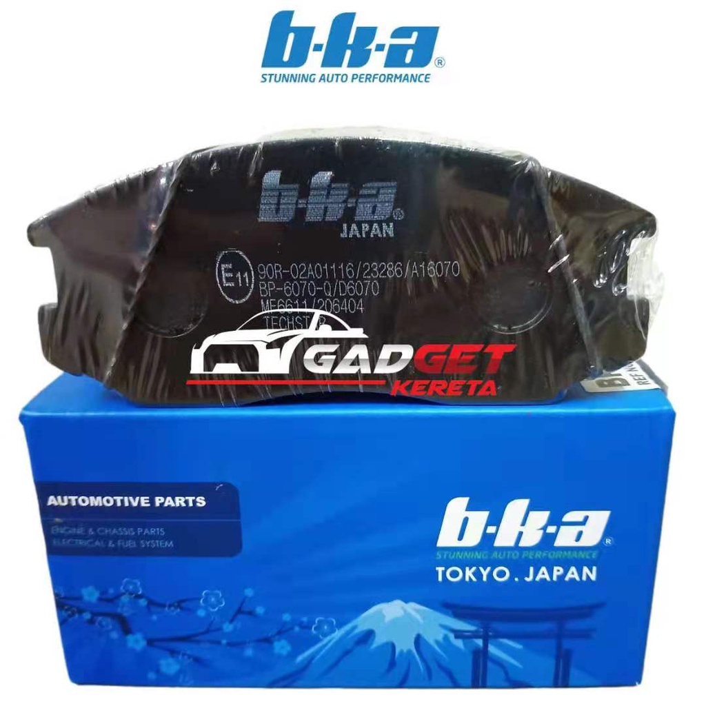 BKA JAPAN BRAKE PAD PROTON SAGA 12V ISWARA WIRA 1.3 1.5 2.0D / PERODUA ...