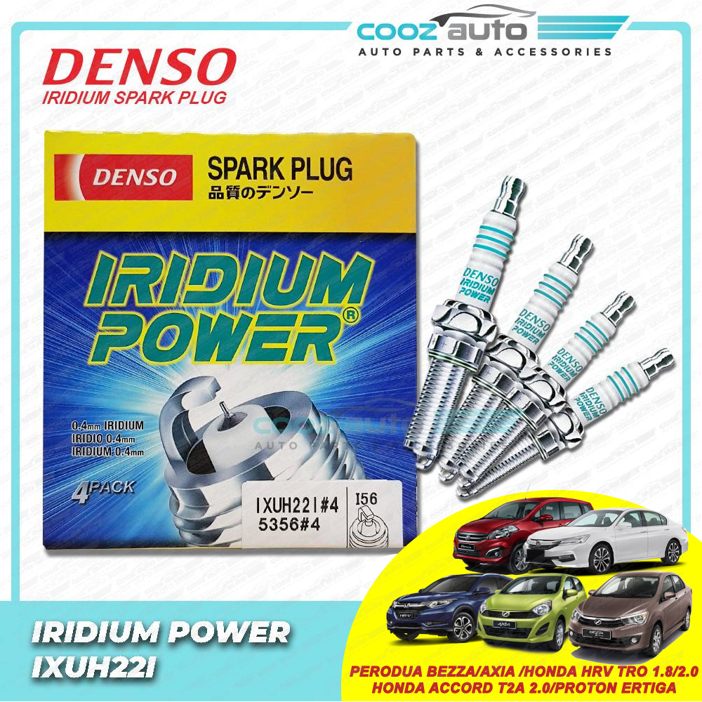 DENSO IXUH22i Iridium Spark Plug Perodua Axia Bezza Proton Ertiga Honda ...