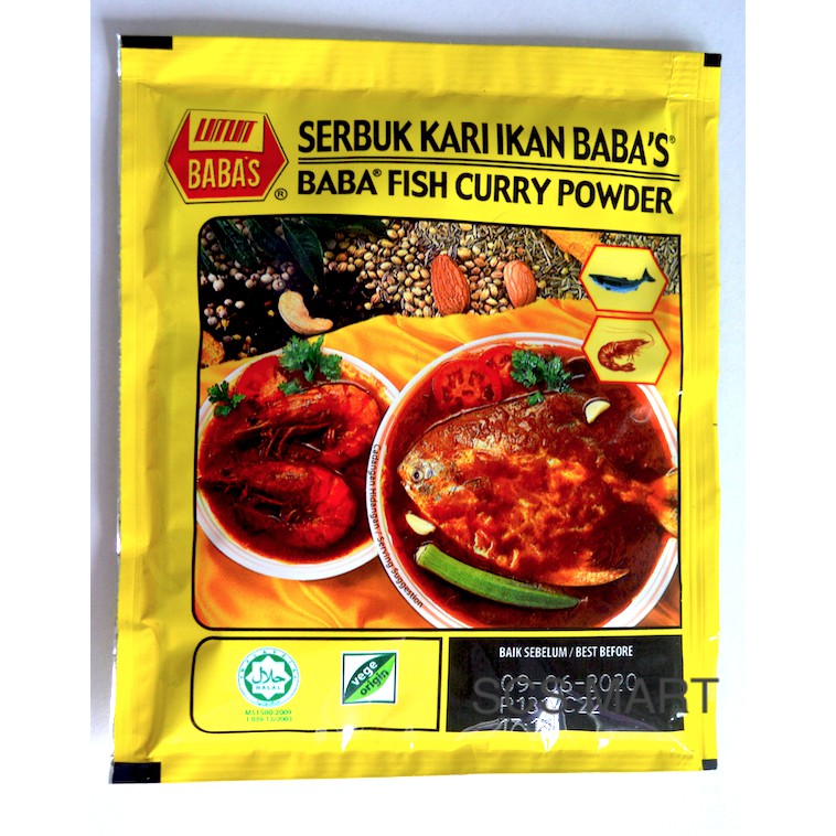 BABA Fish Curry Powder 25G 鱼咖喱粉 Serbuk Kari Ikan BABA'S | Shopee Malaysia